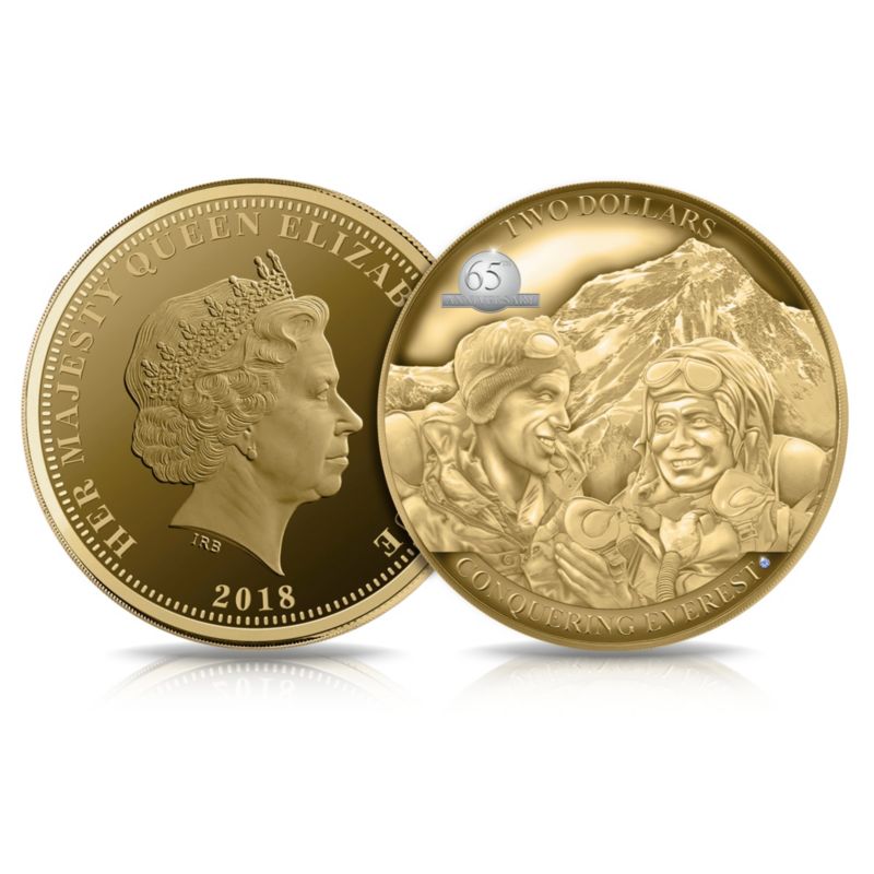 Conquering of Mount Everest 65th Anniversary Two Dollar Coin