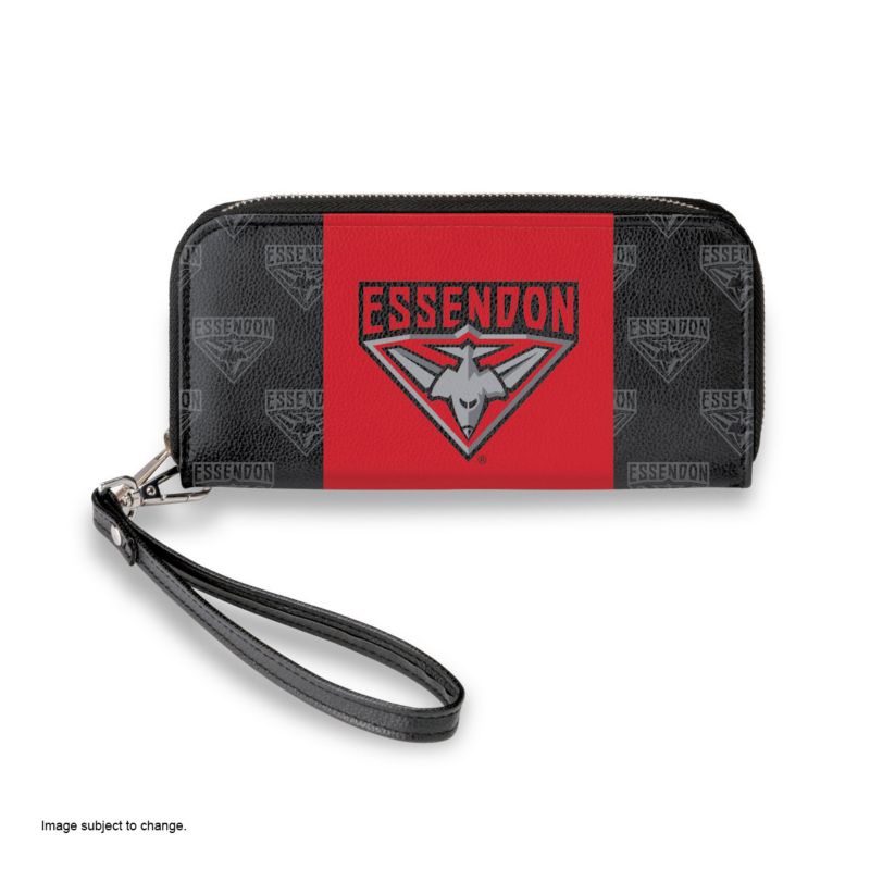 AFL Essendon Bombers Women's Faux Leather Clutch Wallet