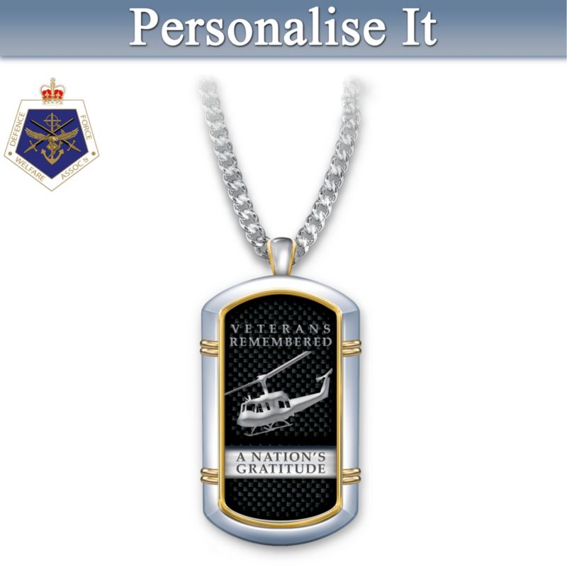 Veterans Remember Personalised Dog Tag