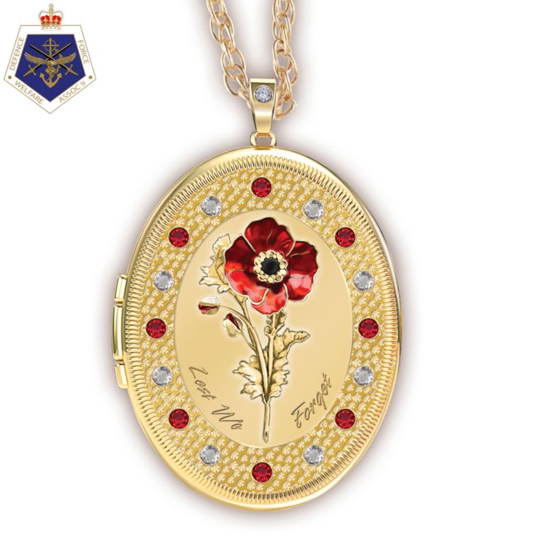 Lest We Forget Poppy Locket