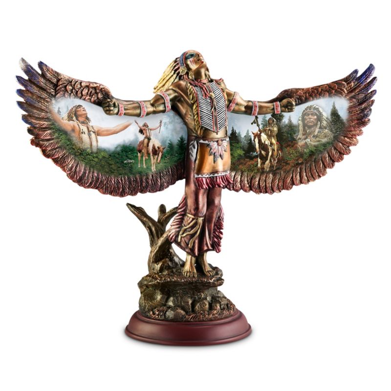 Chuck Ren Cold-Cast Bronze Spirit Dancer Tribute Sculpture