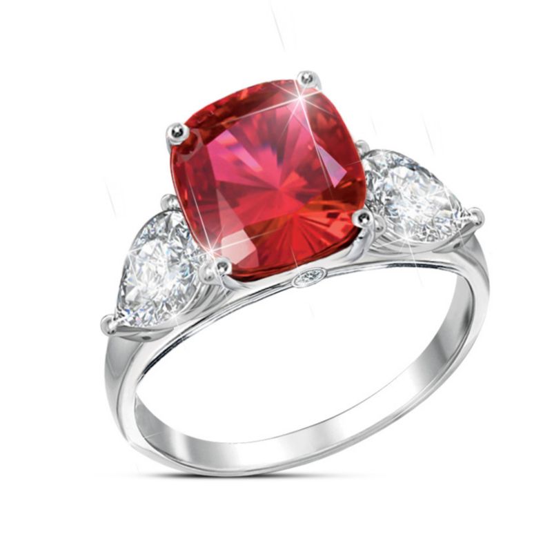 "Rare Sunrise" Ruby Ring