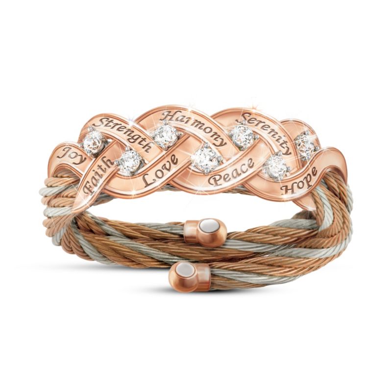 'Healing Words of Wisdom' Adjustable Copper Ring