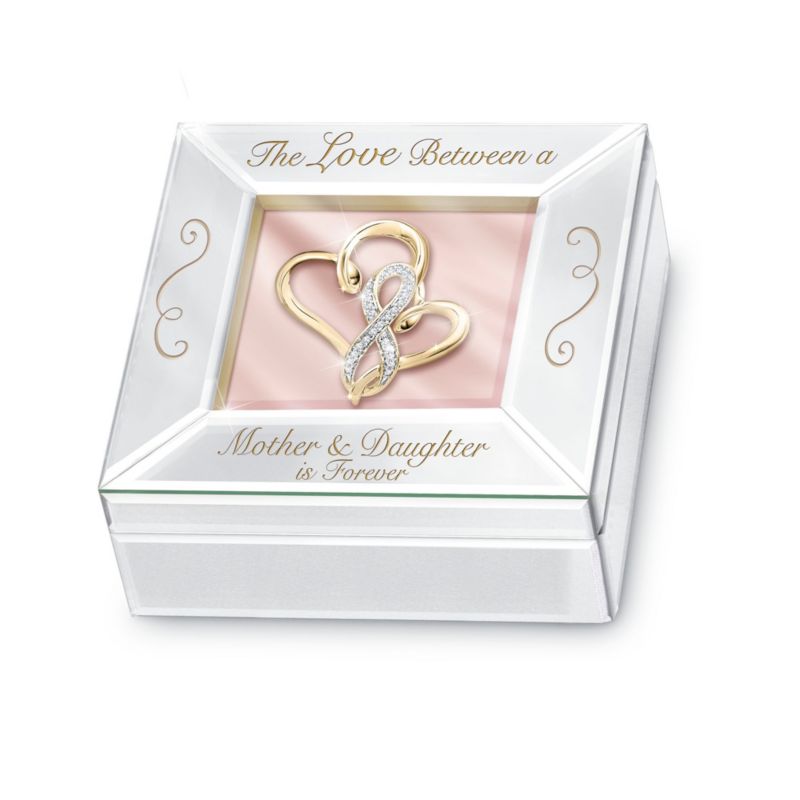 'Mother And Daughter Forever' Mirrored Music Box