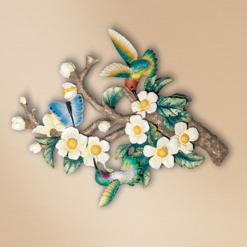 Hummingbird Wall Sculptures Light Up With Remote Controls