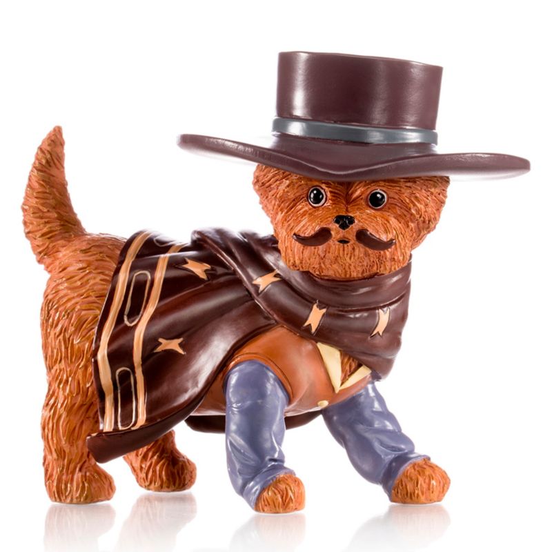 'A Paw-fect Hero' Cowboy Yorkie Figurine