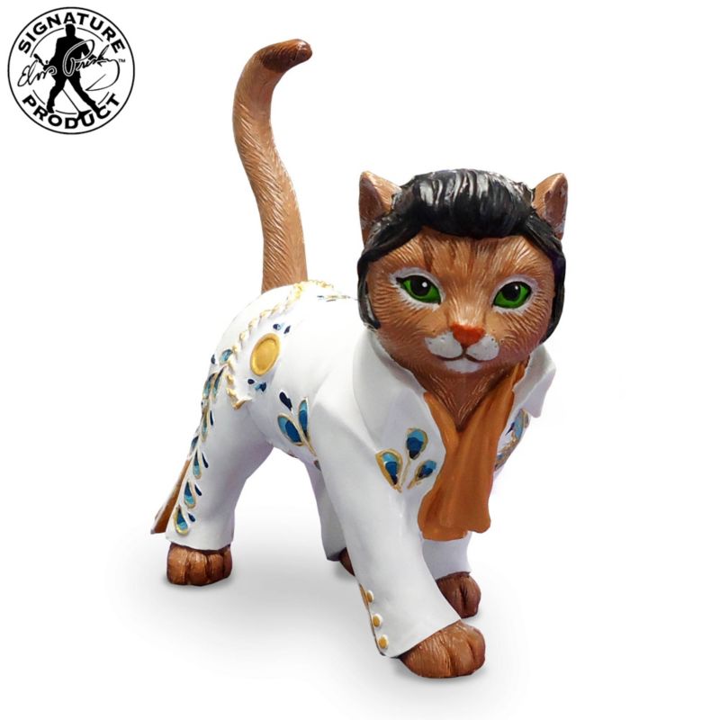 Jailhouse Purr-ock Elvis Cat Figurine | canoeracing.org.uk