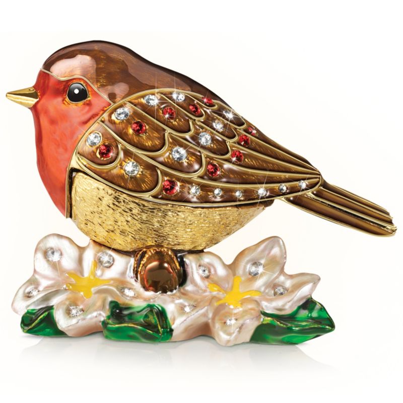 'Messenger Of Love' Robin Gold-Plated Ornament