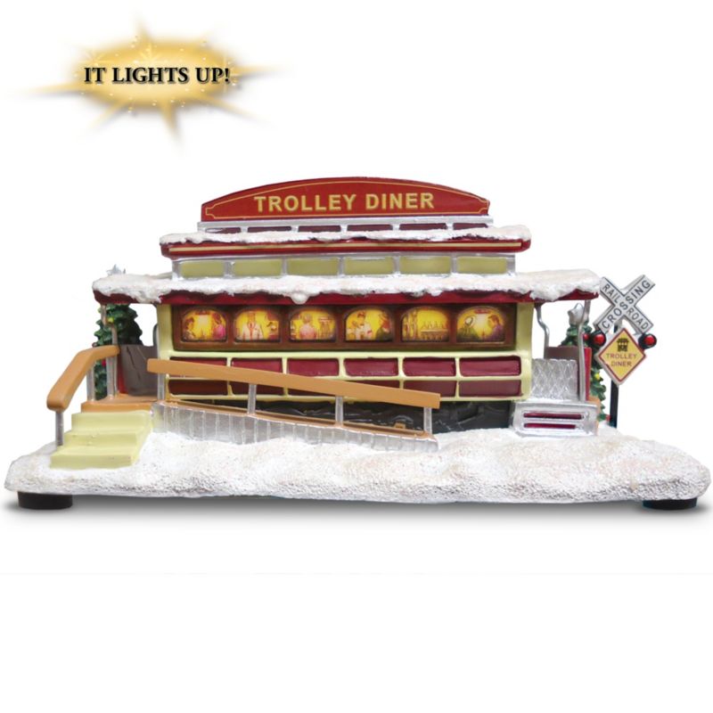 'Trolley Diner' Lighted Train Accessory