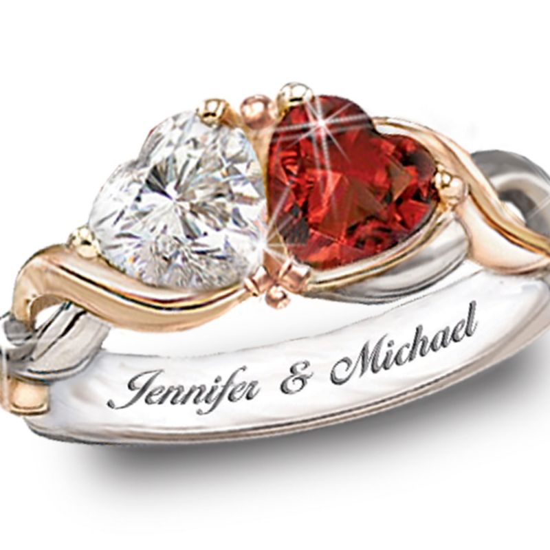 Two Hearts One Love Ring