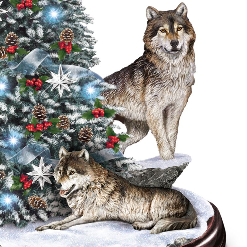 Wolf Christmas Ornament