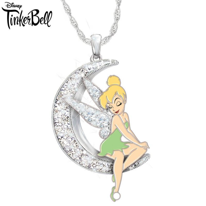 Disney Tinker Bell Inspired Emerald Diamond Pendant