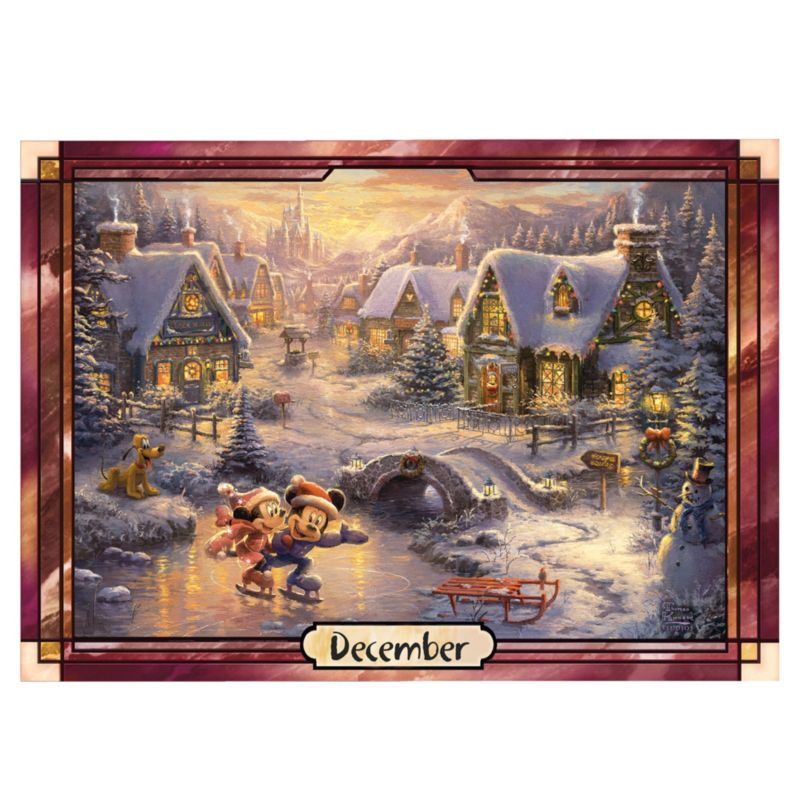 Disney December Calendar Disney Princess 2025 30 X 30 Brochure