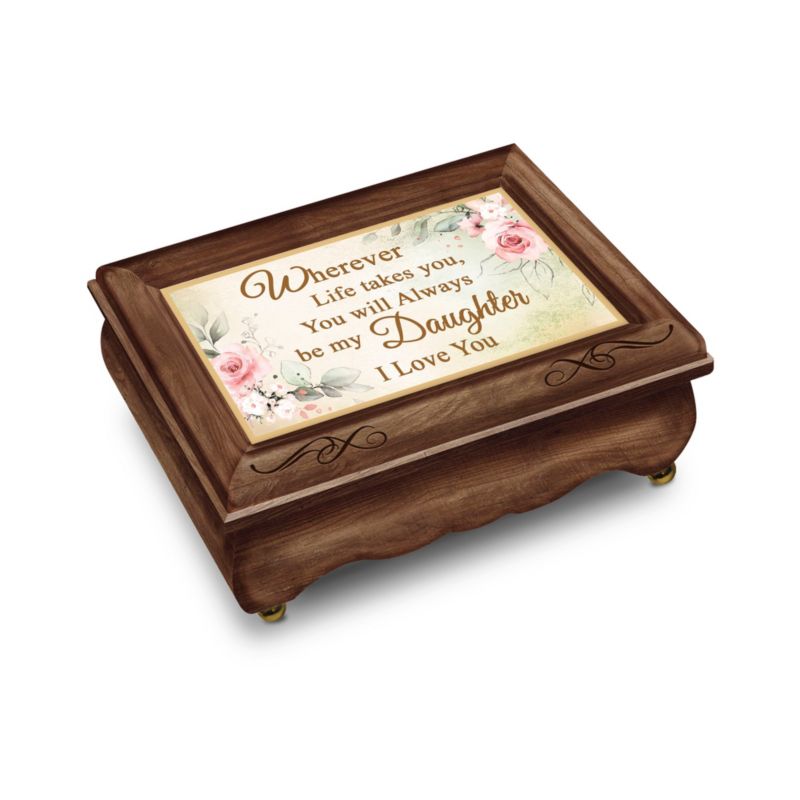 Daughters Musical Melody Music Box: ‘Daughter, You Are Loved’ Heirloom ...