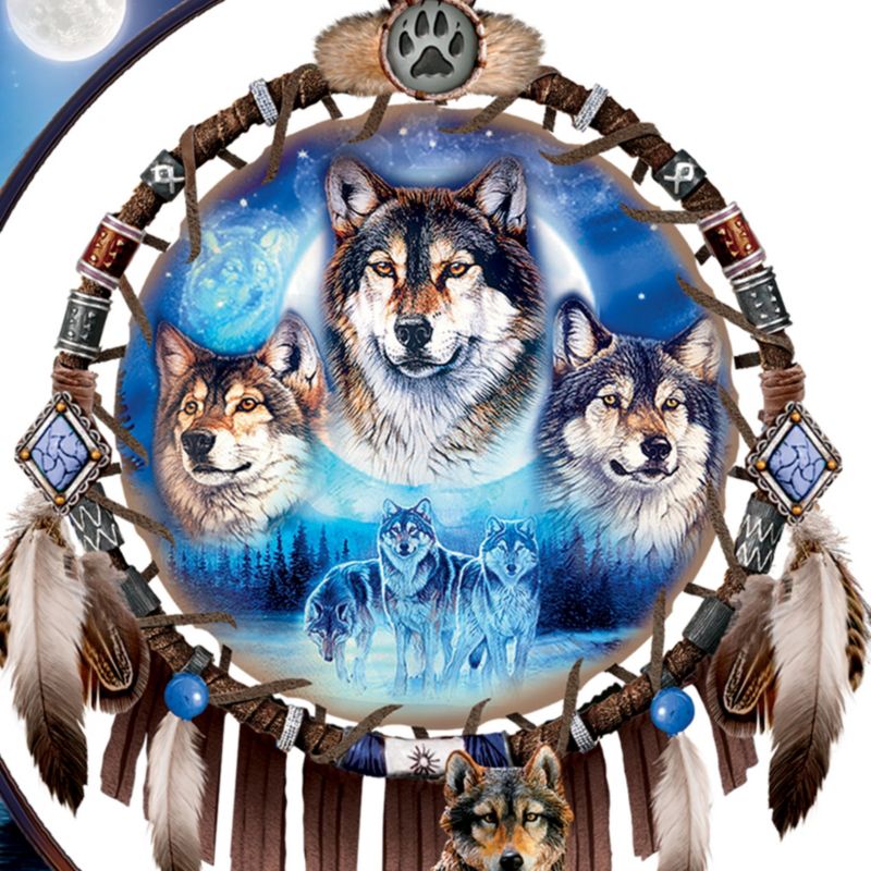 Native American Dream Catchers With Wolves