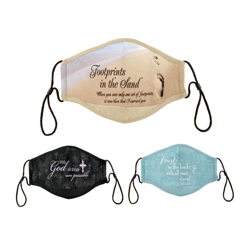 Footprints In The Sand Faith Inspired Mask Set : 'Guiding Faith ...