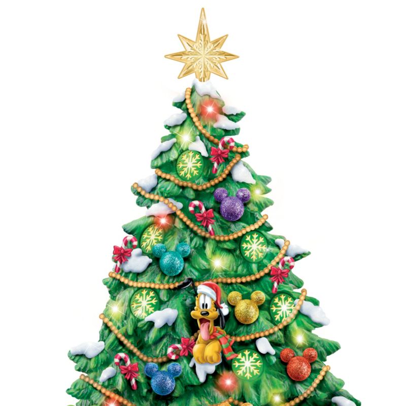 White Mickey Mouse Christmas Tree Disney Musical Christmas Tree LED