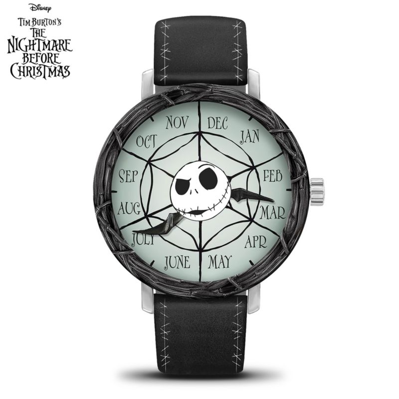 Licensed Disney The Nightmare Before Christmas Leather Stainless Steel ...