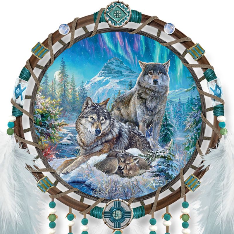 Native American Wolf Painting Wolf Head Native Americans Totem Symbol