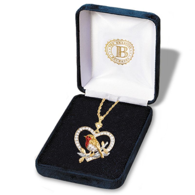Robin Pendant: 'Jewel Of Nature' Swarovski® Robin Pendant